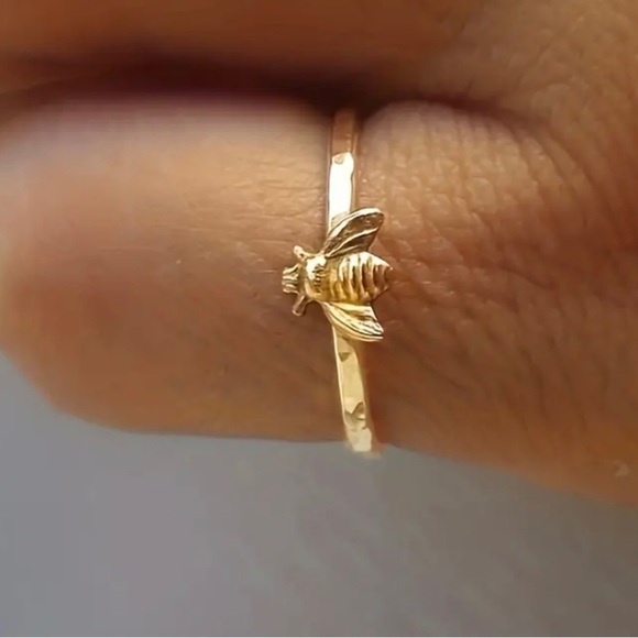 Jewelry | Dainty Gold Plated Bee Ring | Poshmark